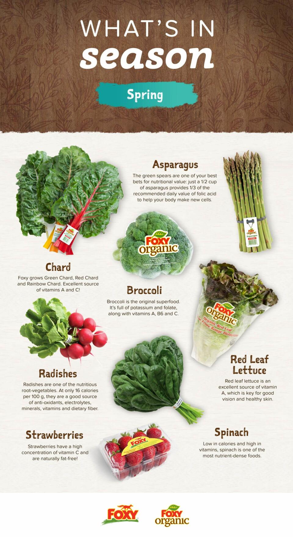 What's in Season: Spring Edition - Foxy Fresh Produce