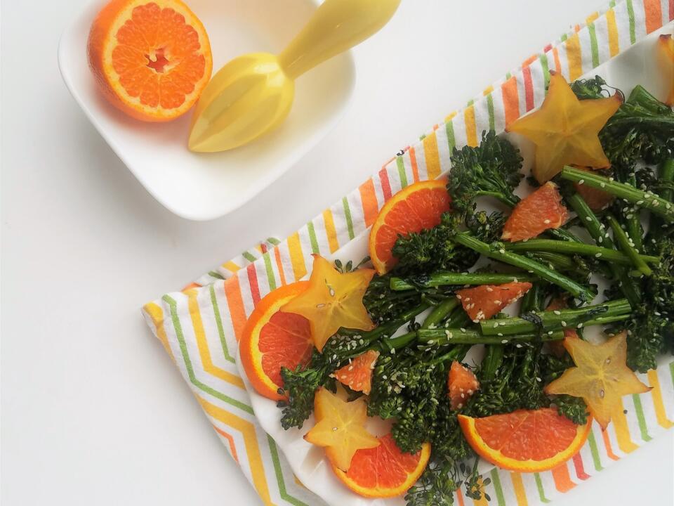 Roasted Sweet Baby Broccoli - Foxy Fresh Produce