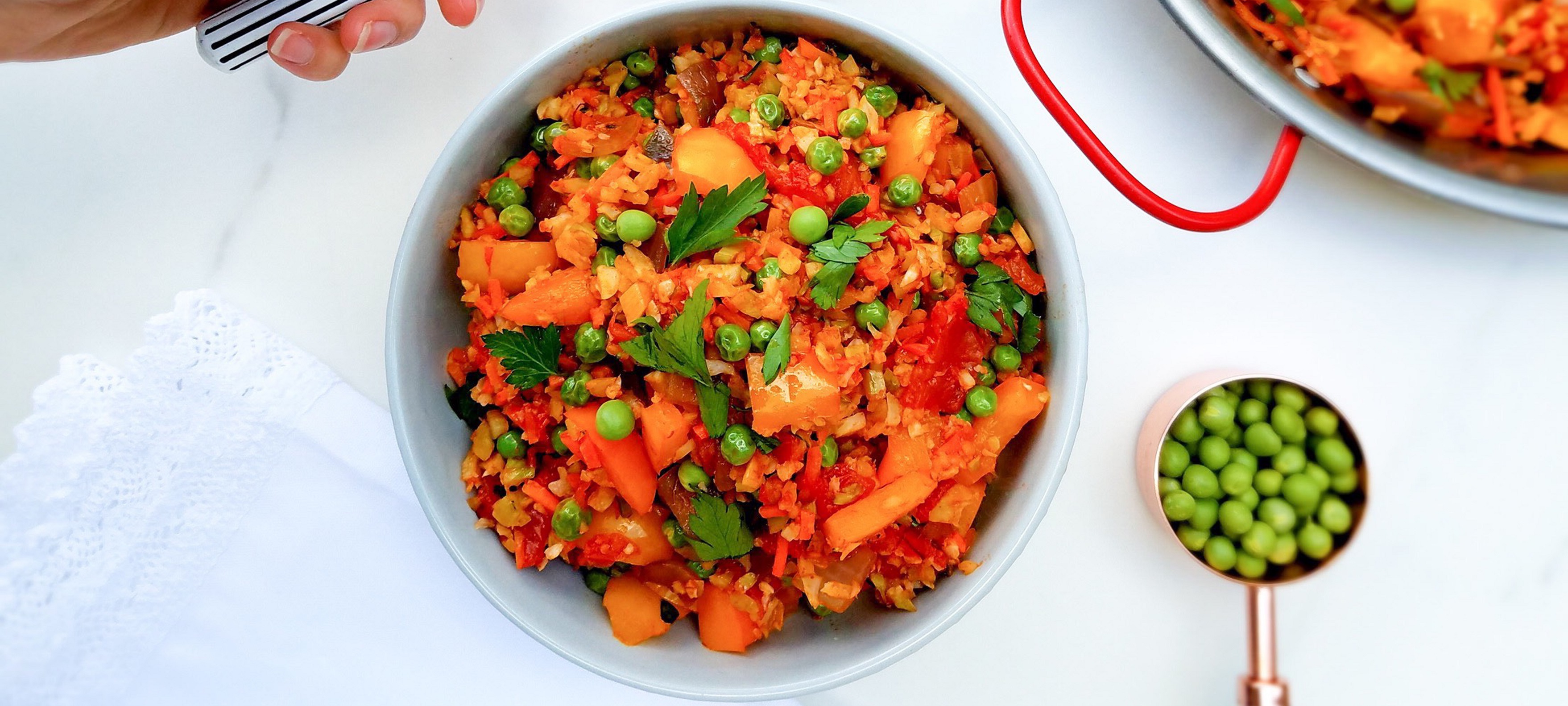 Rice-less Veggie Paella - Foxy Fresh Produce